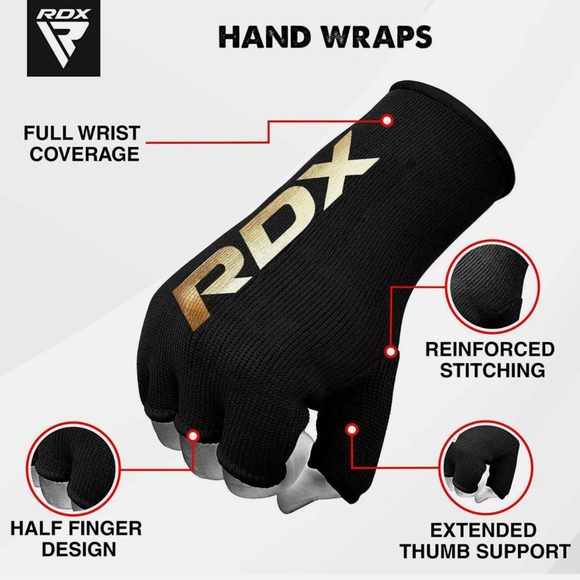 Accessories | New Rdx Black And Gold Hand Wraps New | Poshmark